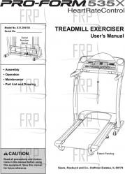 Owners Manual, 831.294150 - 535X | Fitness and Exercise Equipment ...
